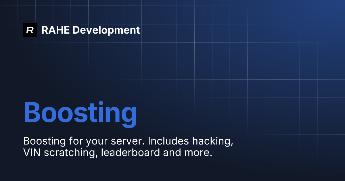 Boosting | RAHE Development